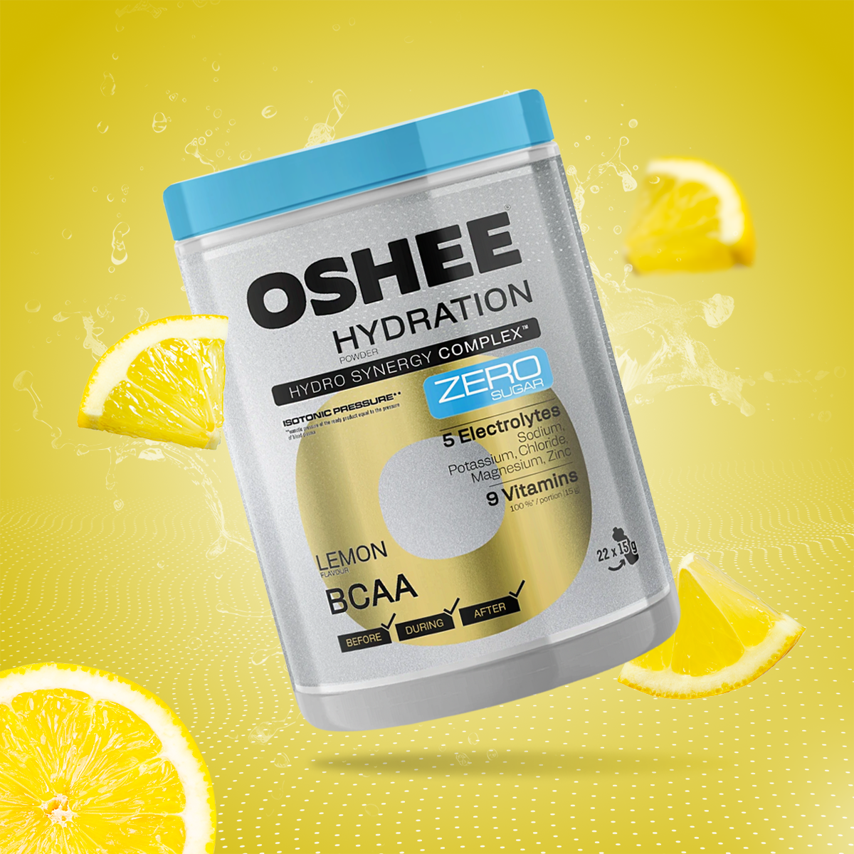 OSHEE Hydration Zero Sugar Lemon BCAA powder 330 g – OSHEE DROP IN