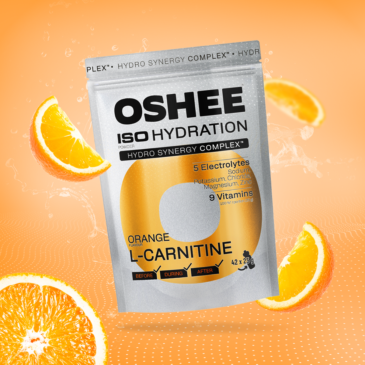 OSHEE ISO Hydration isotonic powder Orange L-carnitine 1050 g – OSHEE ...